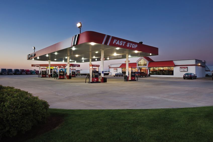 Brand with FAST STOP